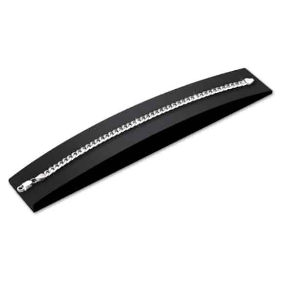 5mm Flat Cuban Link Diamond Cut Bracelet – 925 SILVER – Silver Cuban ...